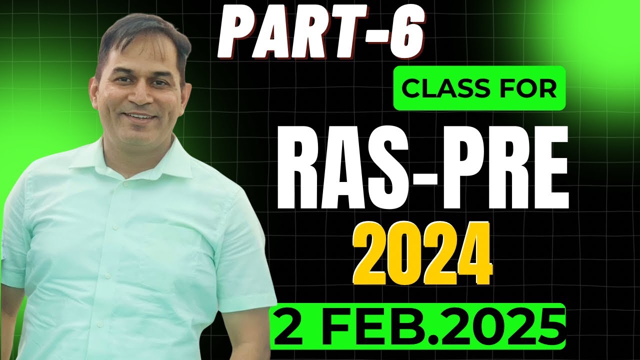 RAS PRE 2024 Part-6 - YouTube