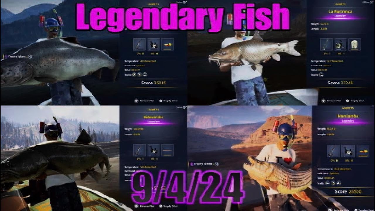 How To Catch All 4 Legendary Fish This Week 9/4/24 COTW The Angler Fast ...