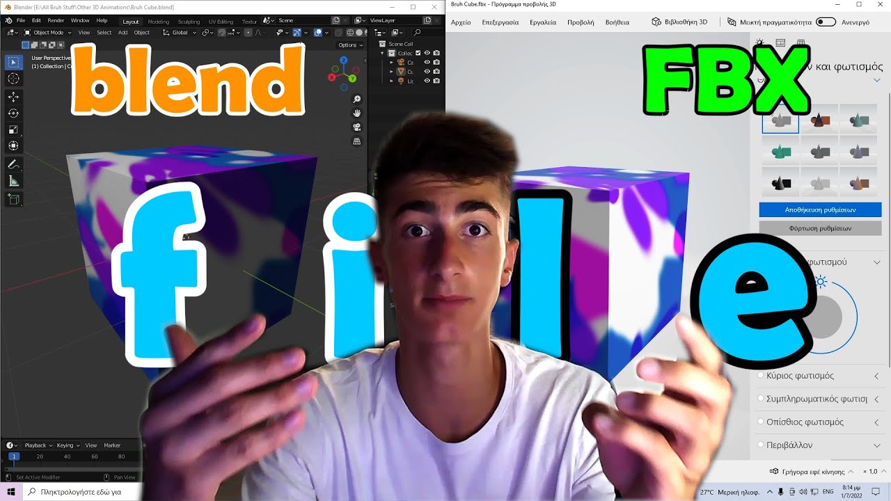 How to Export an FBX file from Blender | For Amateur Programmers - YouTube