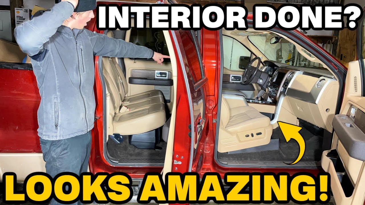 Transforming a TRASHED Ford F150 Interior | Rebuilding a TRASHED 2014 ...