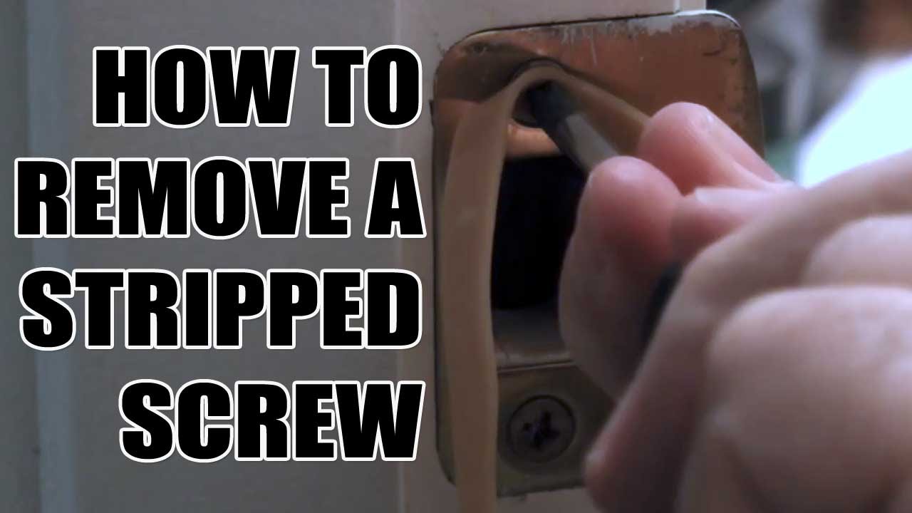 HOW TO REMOVE A STRIPPED SCREW Easy Everyday Solutions YouTube how-to-remove-a-stripped-screw-easy-everyday-solutions-youtube