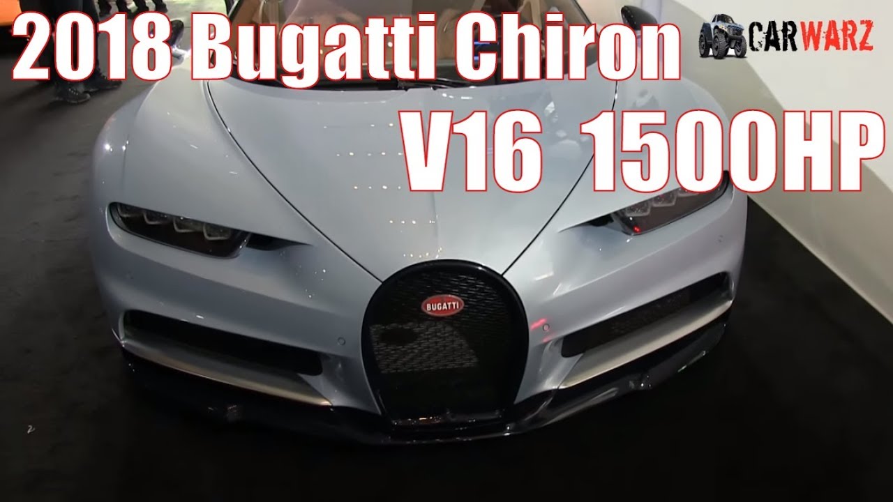 2018 Bugatti Chiron Quad Turbo 1500HP V16 - $2,500,000 Car - At The ...