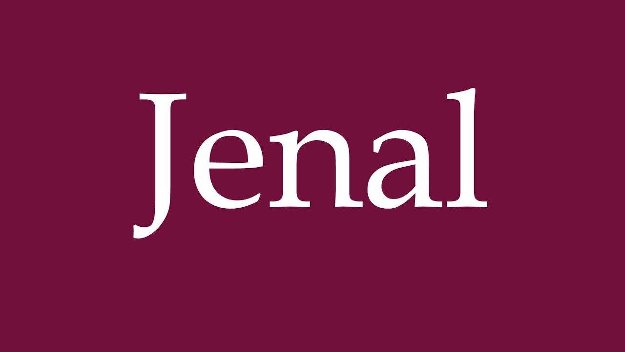 How to Pronounce ''Jenal'' Correctly in German - YouTube