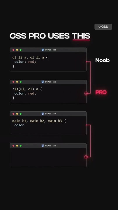 Noob vs Pro web developers! || CSS Tips - YouTube