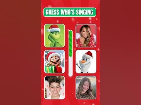 🔊 Guess Who's SINGING...! 🎅🎵 CHRISTMAS Edition 🎄 | Mariah Carey ...