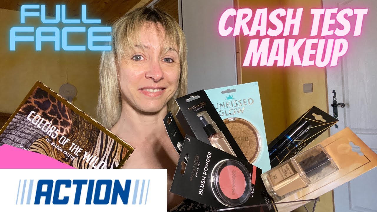 CRASH TEST MAKEUP ACTION: Full face - YouTube