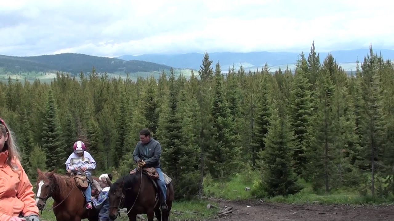 Horseback Riding at Diamond P Ranch Montana - YouTube