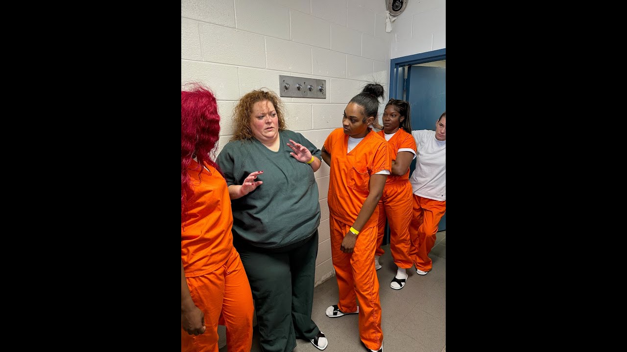 Bethany gets roughed up in her cell when a bunch of Sistas come in ...