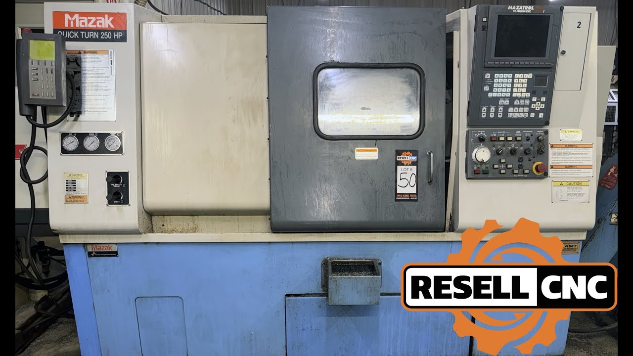 1999 Mazak Quick Turn 250-HP-Univ CNC Turning Center - YouTube