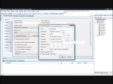 Notepad Visual Basic 2008 Totural - YouTube