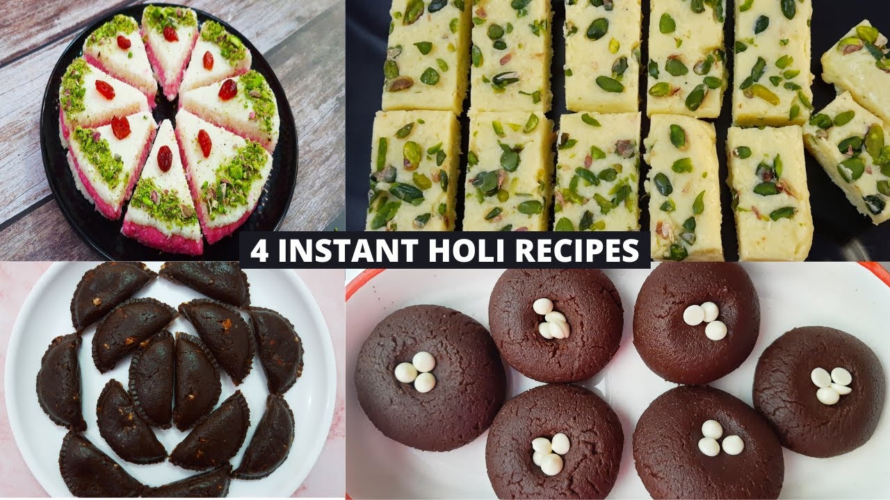 4 Must Try Holi Recipes I Holi Dessert Recipes I Holi Sweets & Desserts ...