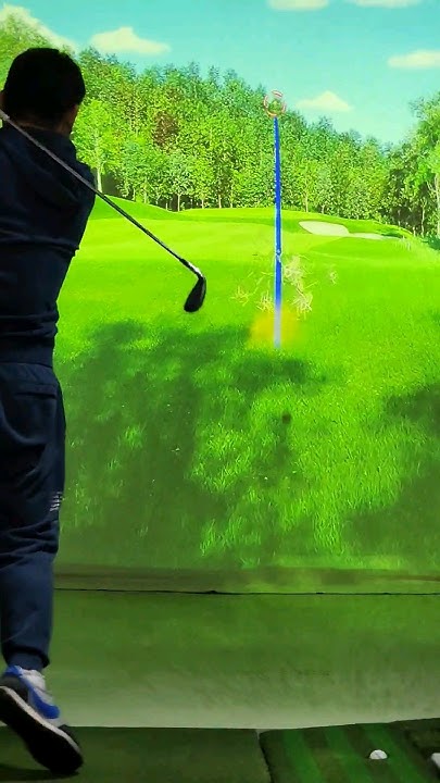 골프는 과감한 스윙 그리고 공격아입니까😱ㅋ토미플릿우드동생 아름다운 피니쉬 딱125미터 ㅎ 스크린골프 골프 골프존 골프레슨 필드레슨퍼터필드 퍼팅필드골프