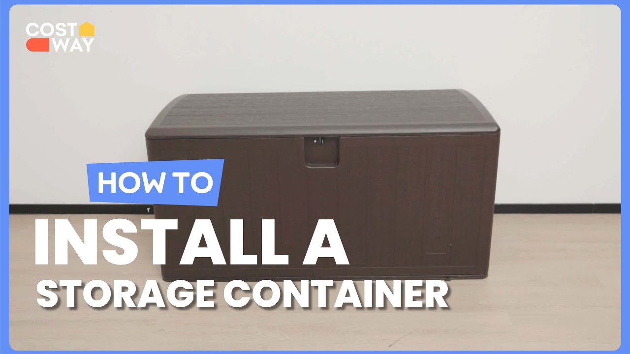 How to Install the 105 Gallon All Weather Deck Box Storage Container ...