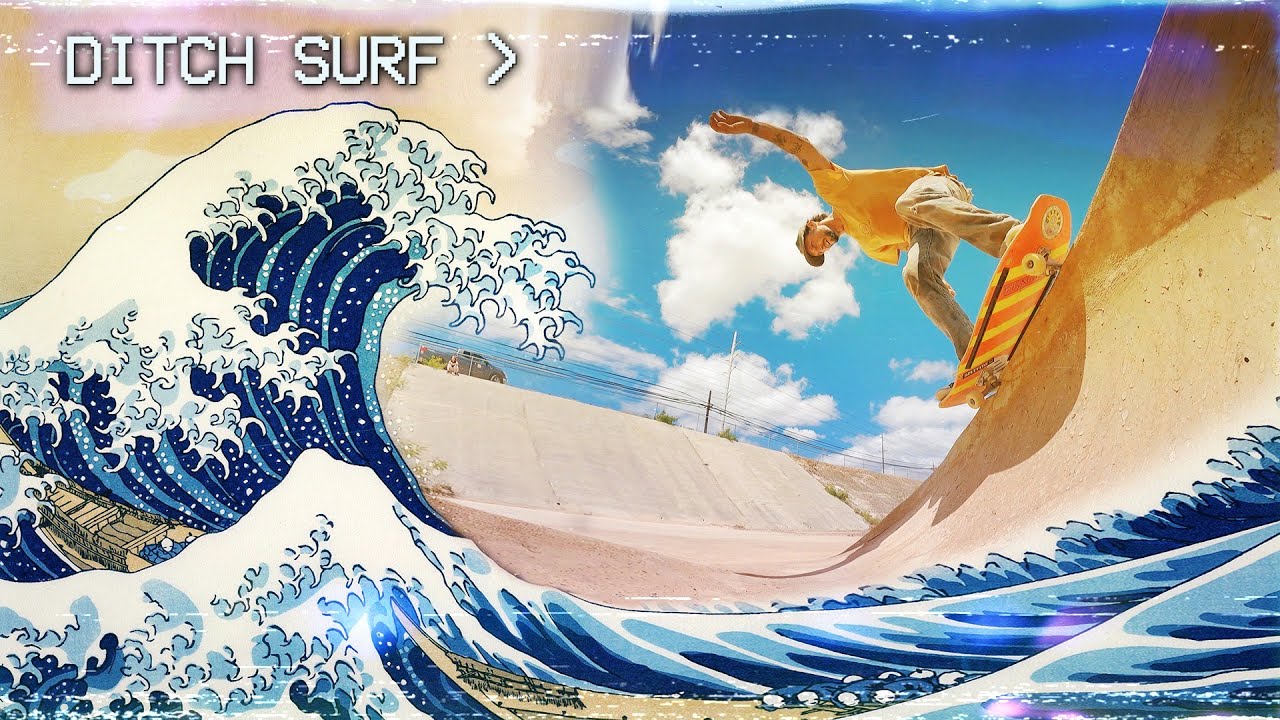 Ditch Surfing a Natural MINI WAVE! - YouTube