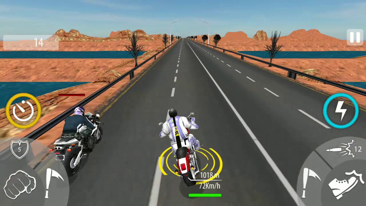 BIKE ATTACK RACE - Walkthrough Gameplay _ Highway Tricky Stunt Rider ...