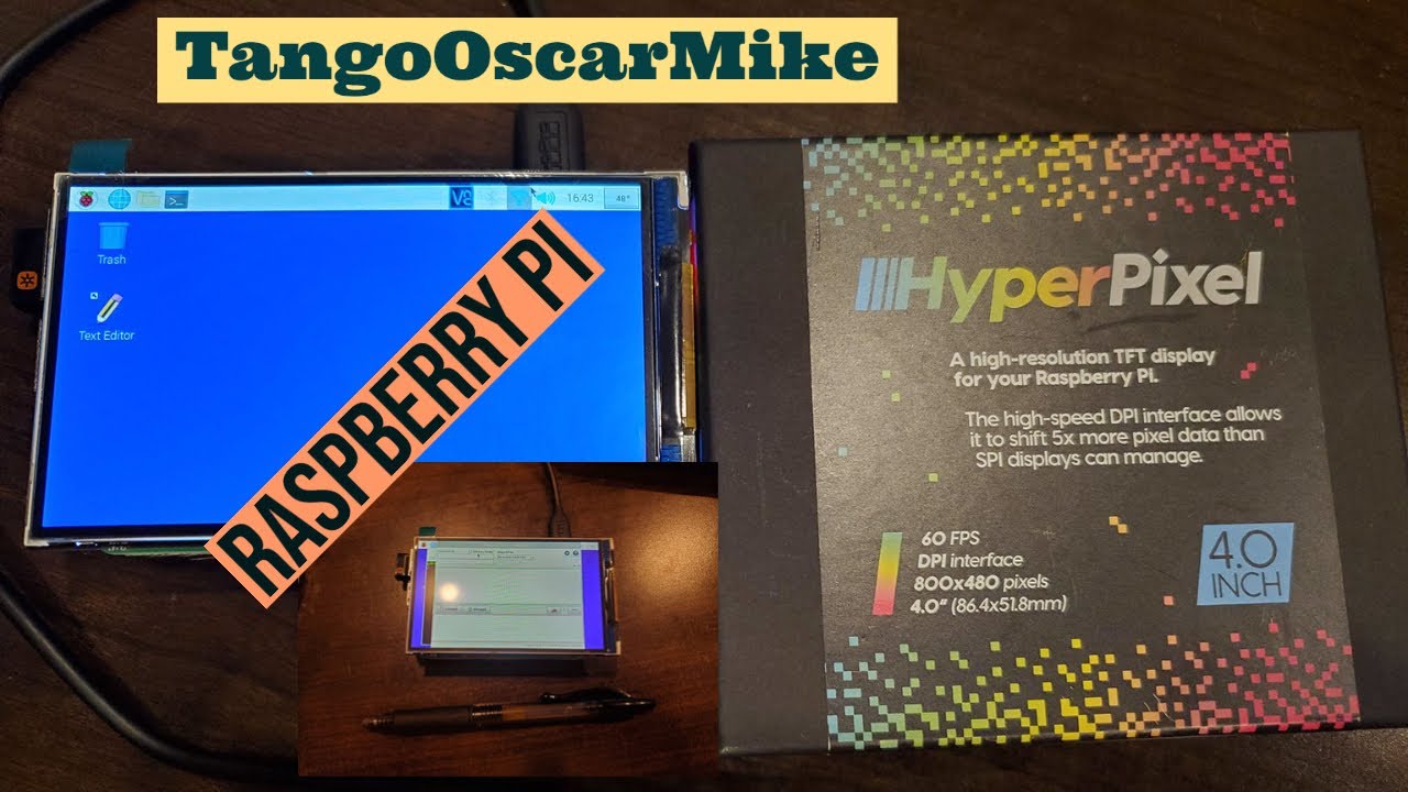 Raspberry PI and the HyperPixel screen for ham radio portable ops - YouTube