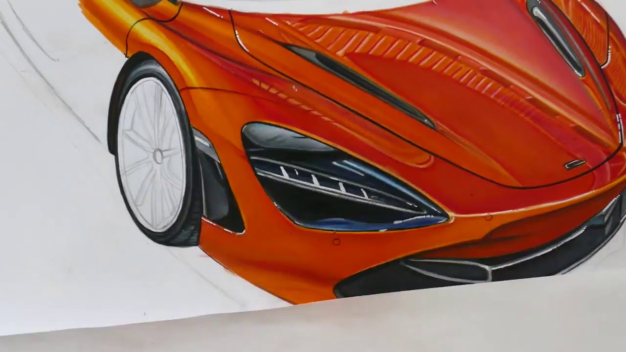Draw to Drive | McLaren 720S car drawing | by Cardrwngs - YouTube