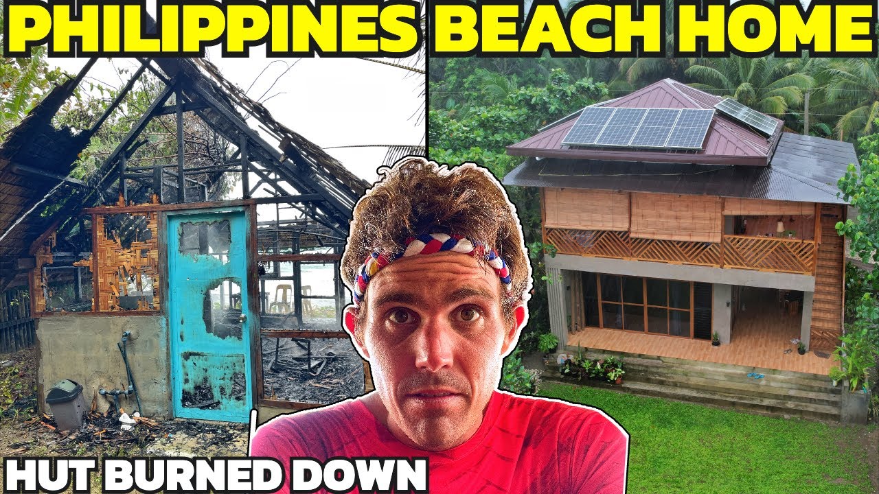 BEACH HUT FIRE - Philippines Province Home In Davao (BecomingFilipino ...