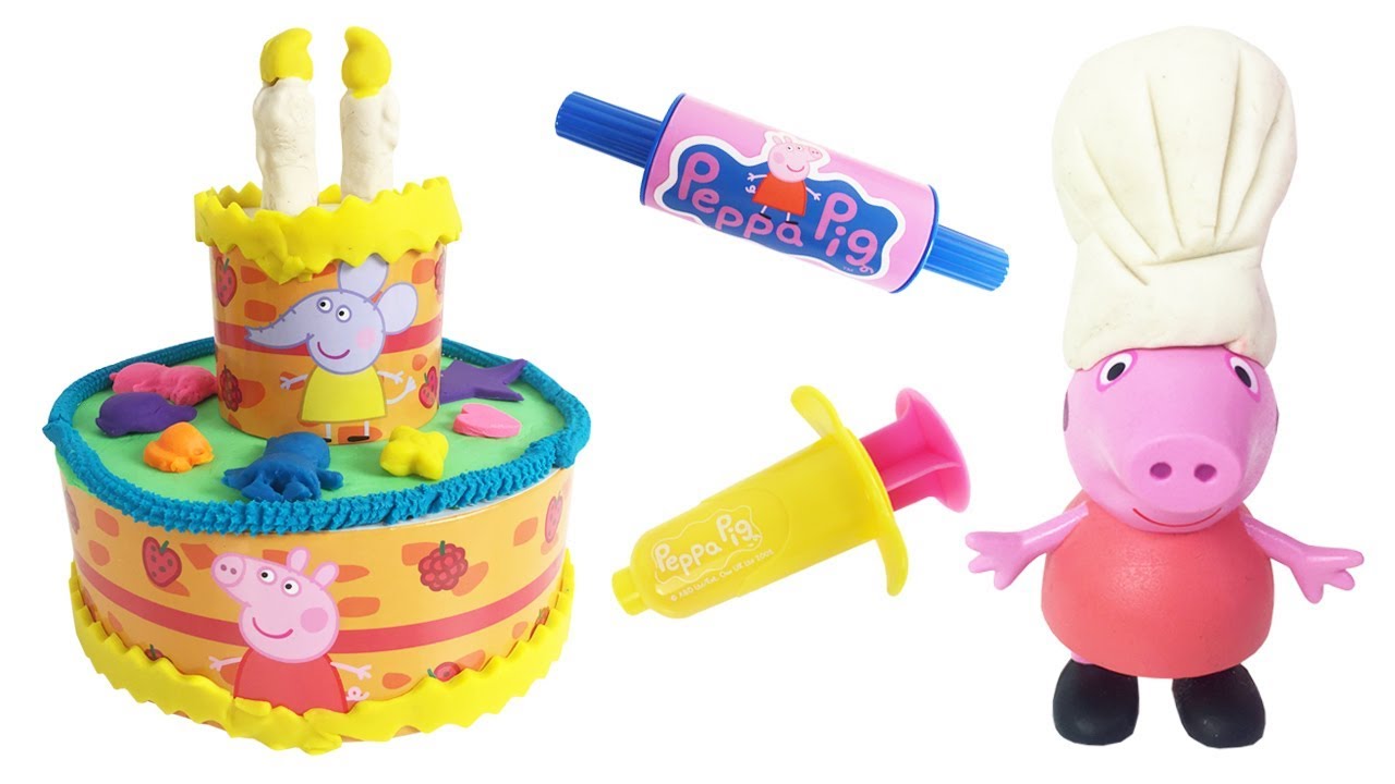 Playdoh Klei Taart Maken Van Peppa Pig Freaky Toys Youtube Speelgoed ...