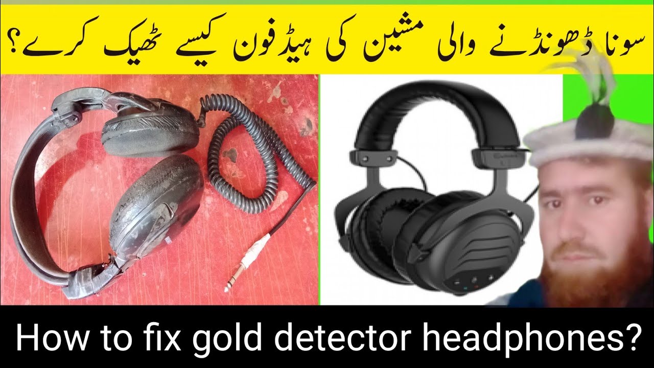 How to repair gold detector headphone - YouTube