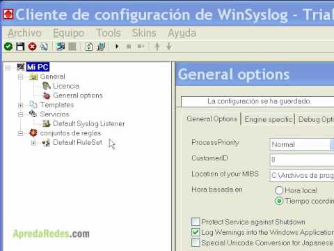 Winsyslog: Descripcion de la Ventana - YouTube