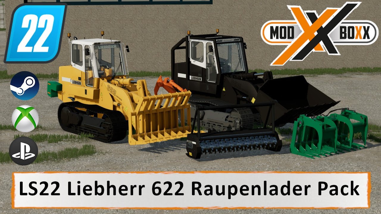 LS22 Mods | Liebherr 622 Raupenlader Pack | Landwirtschafts Simulator ...