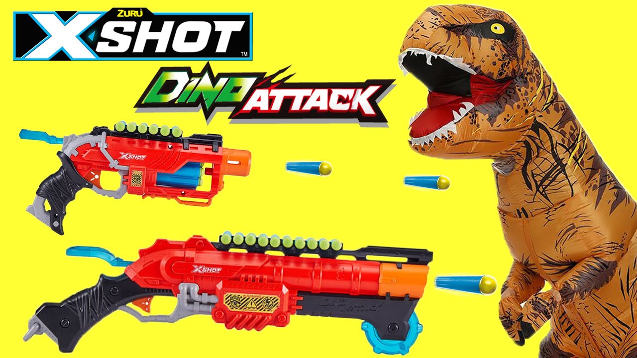 Zuru X Shot Dino Attack Claw Hunter & Dino Striker - YouTube