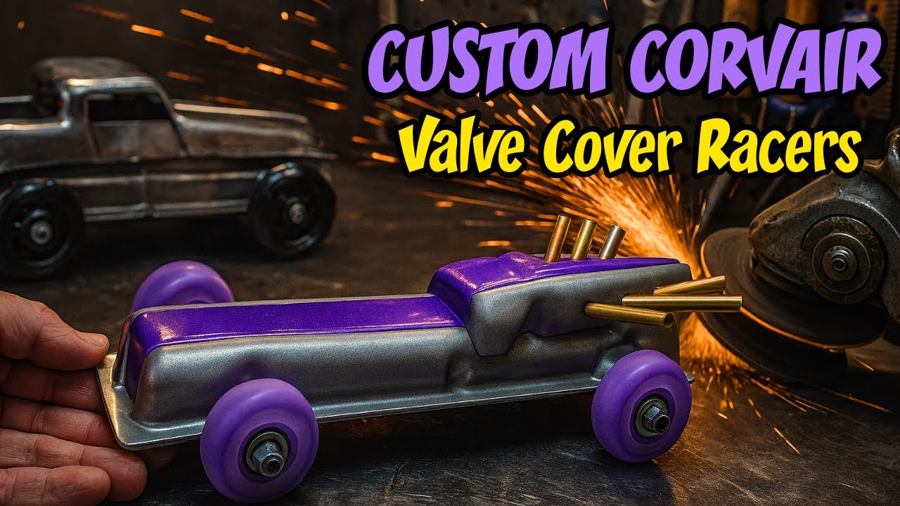 Handcrafted Corvair Valve Cover Racers - YouTube
