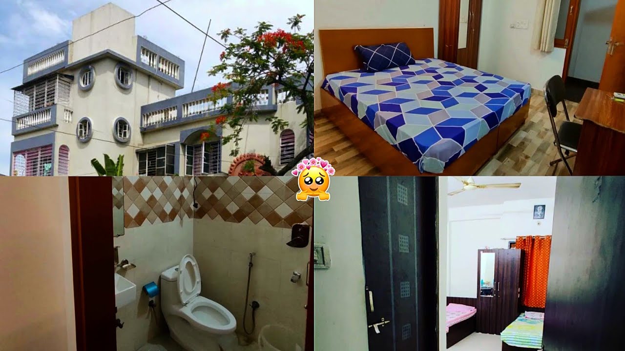 My PG Room Tour In Salt Lake 😍| Monthly Rent + Foods 🙌 | Contact No.💕 ...