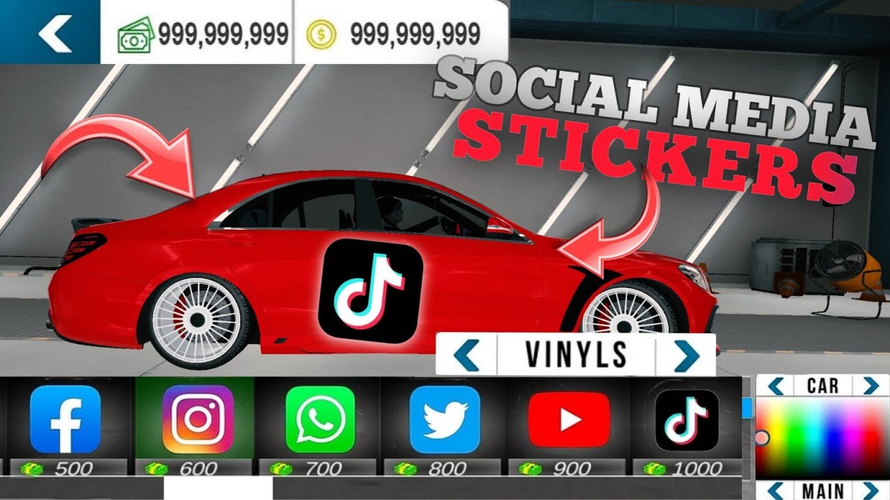 TUTORIAL: HOW TO GET SOCIAL MEDIA STICKERS IN CAR PARKING MULTIPLAYER ...