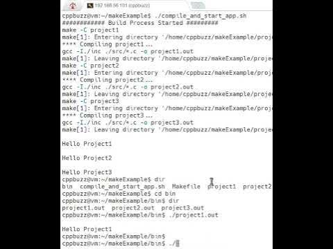 makefile: how to build real c++ projects on linux #shorts - YouTube