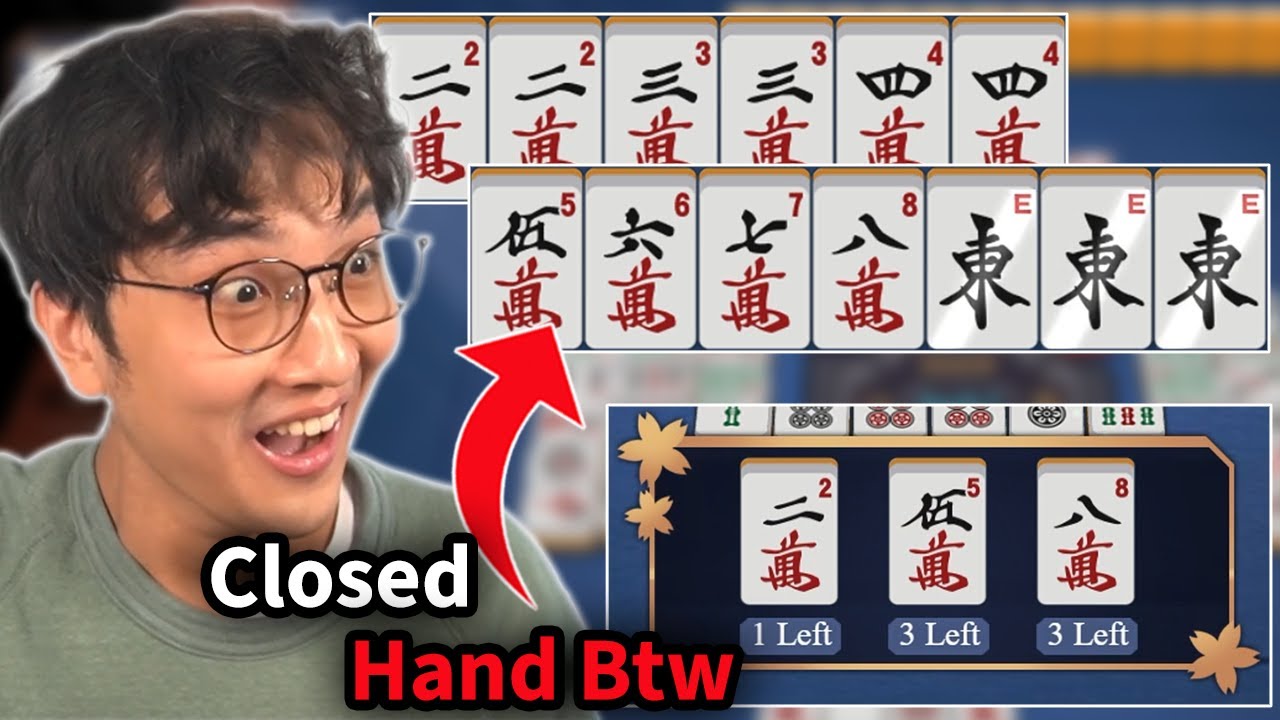 Not Lifting A Finger And STILL Getting A Monstrous Half Flush [Mahjong ...