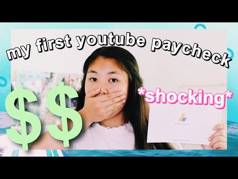 How Much YouTube Paid Me for my FIRST YOUTUBE PAYCHECK - YouTube