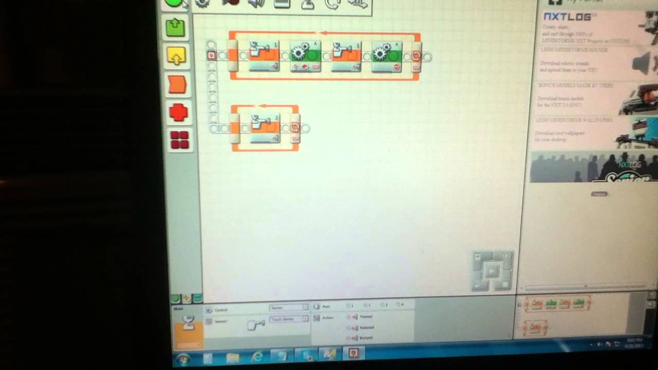 Lego NXT minigun program - YouTube