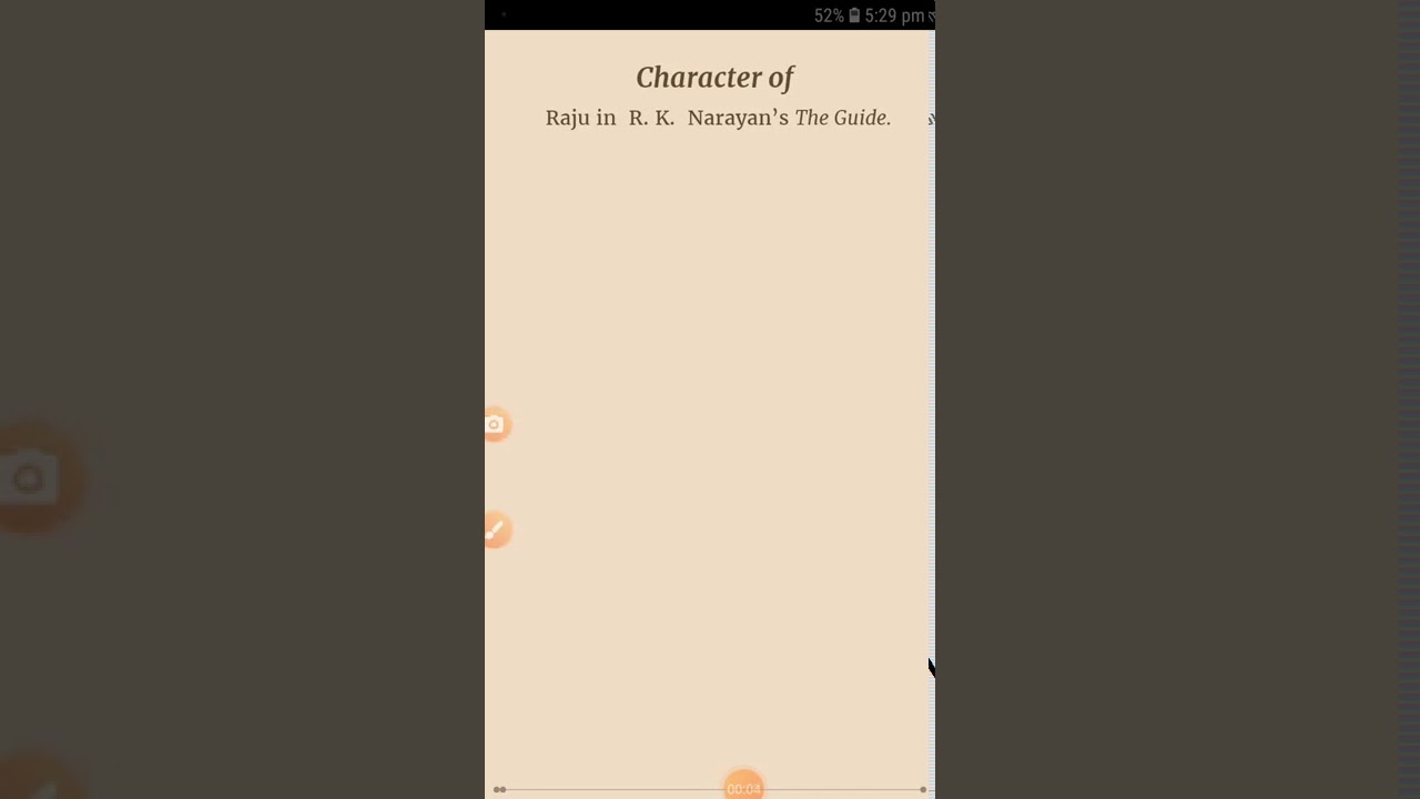 Role and Character of Raju in the 'Guide ' - YouTube