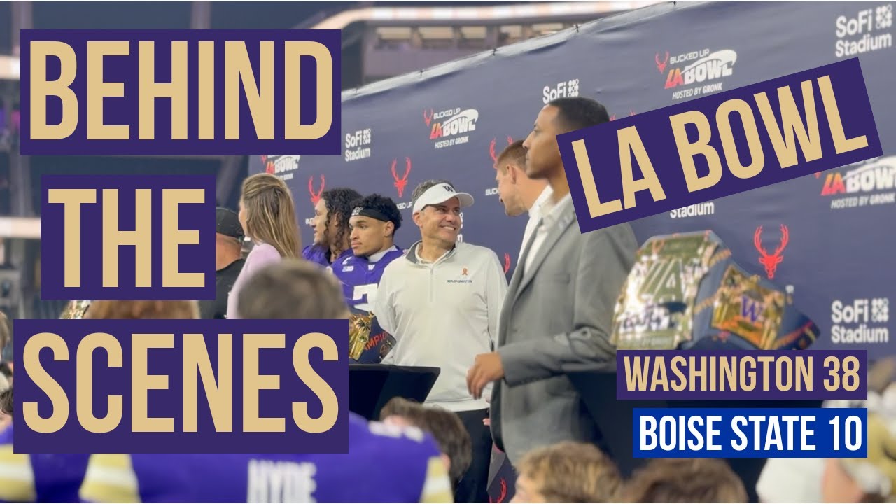 Behind the scenes of Washington's LA Bowl win - YouTube