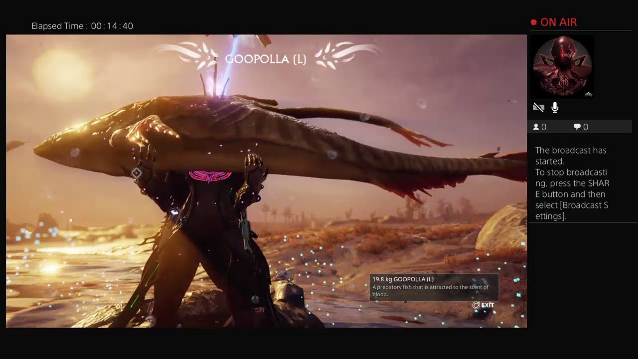 Warframe: Fishing Murkray (Bait Luminescence) - YouTube