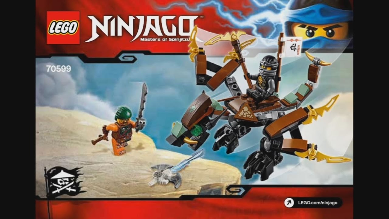 LEGO Ninjago 70599 Cole's Dragon - instruction timelapse - YouTube