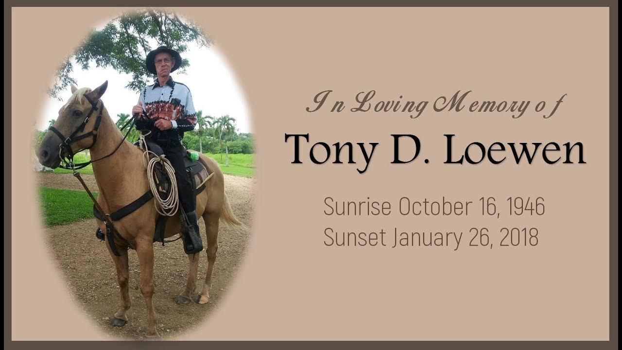Tony D Loewen Live Funeral Service - YouTube