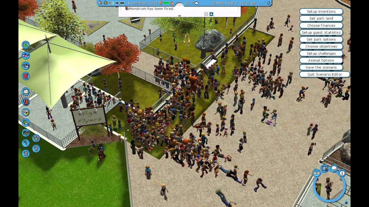 RCT3 Peep Fight/Glitch? - YouTube