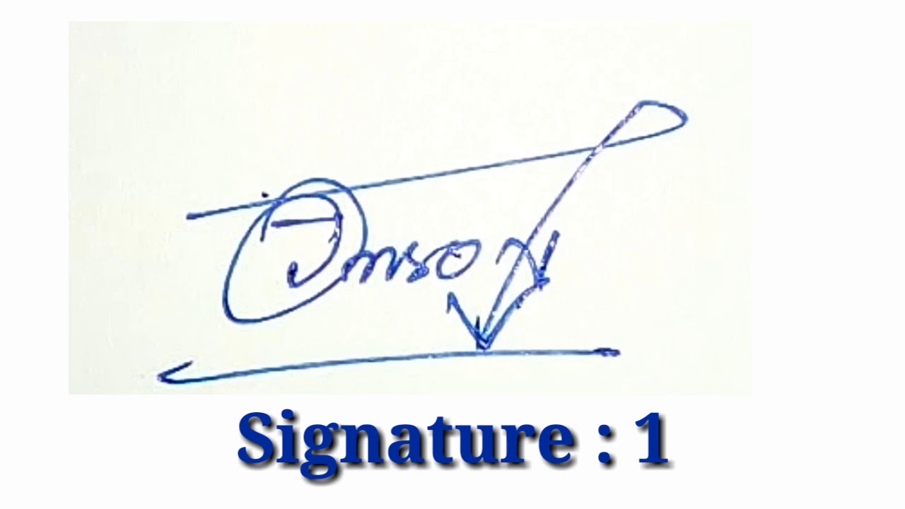 Draw coolest Signature (for alphabet : J) || Signature Smashed || top 5 ...