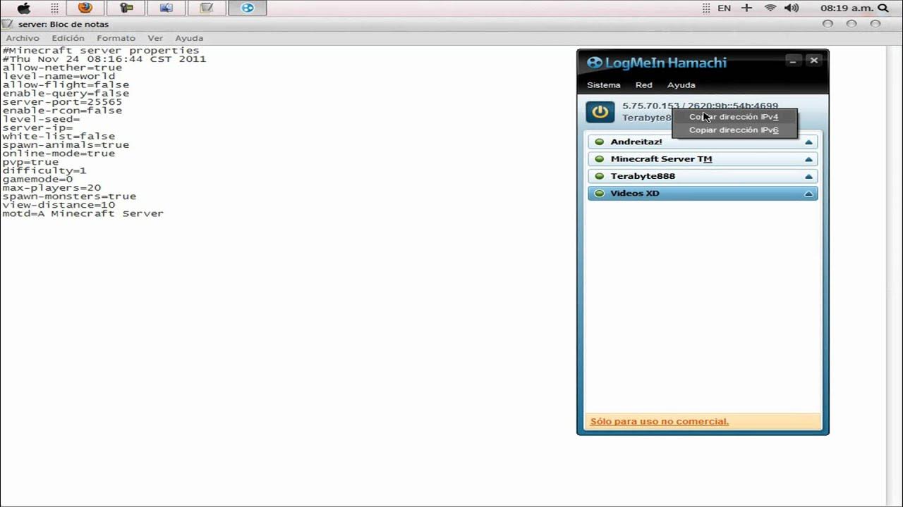 Tutorial-Como Hacer Un Server de Minecraft con Hamachi - YouTube