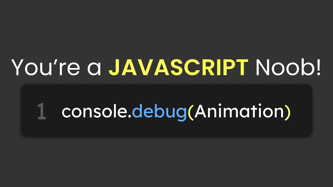 Stop Writing Javascript Like An Idiot Youtube