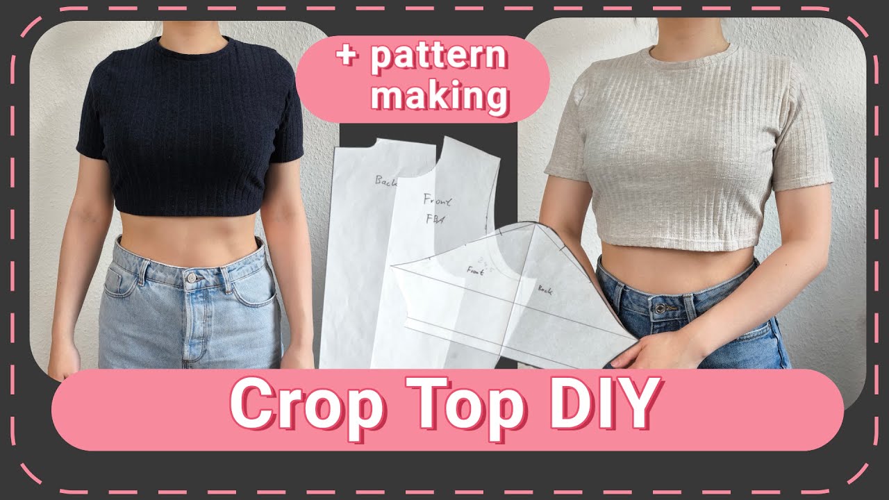 DIY Crop Top | Pattern Drafting and Sewing - YouTube