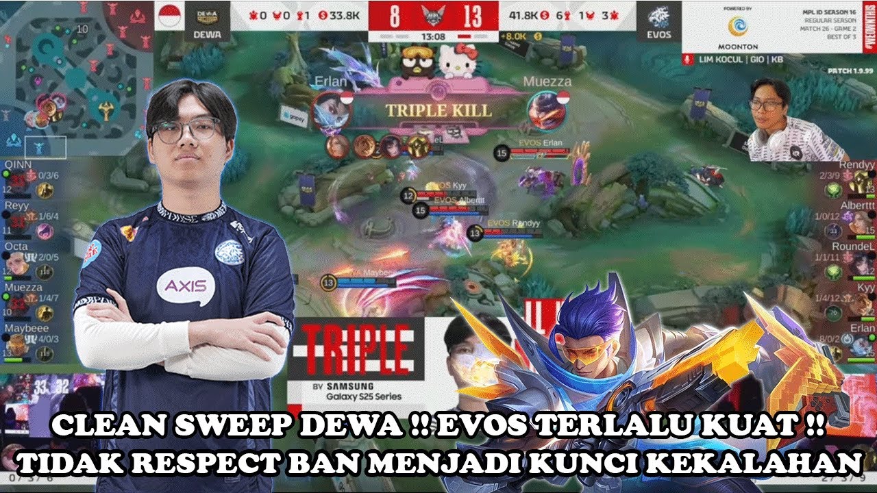 Tidak Respect Ban Menjadi Kunci Kekalahan dari Team DEWA !! - YouTube