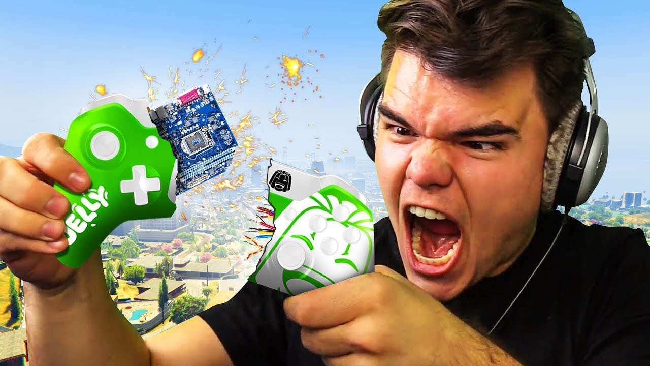 Jelly Broke Another Controller (OMG) 😠 - YouTube