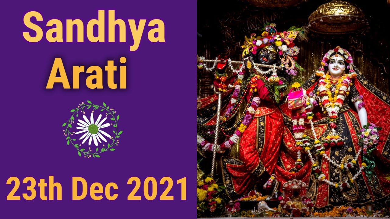 Sandhya Arati Live Mayapur - 23/12/2021 - YouTube