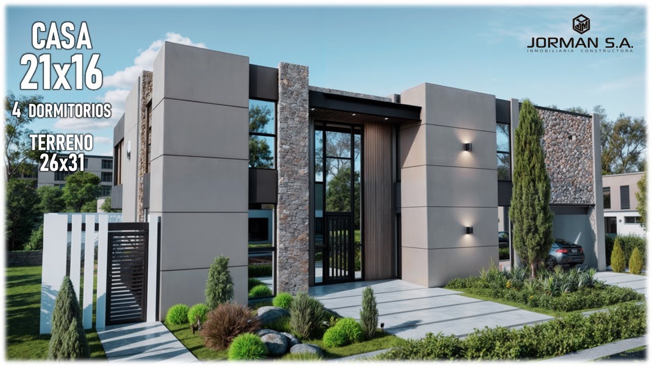 Modern House Design with 5 Bedrooms Family Home | 21x16m 2 Storey ...