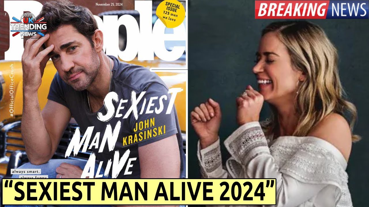 Emily Blunt’s reaction after husband John Krasinski is named 2024 ...