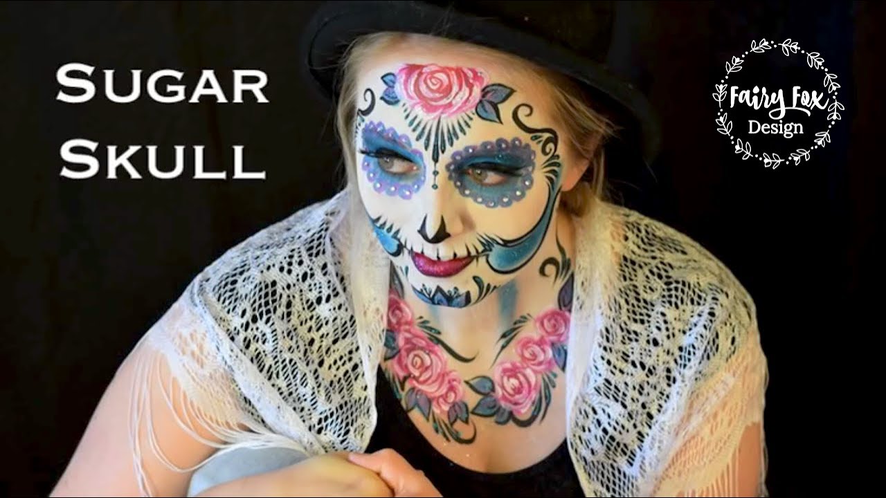 Sugar Skull Make-up Tutorial - YouTube